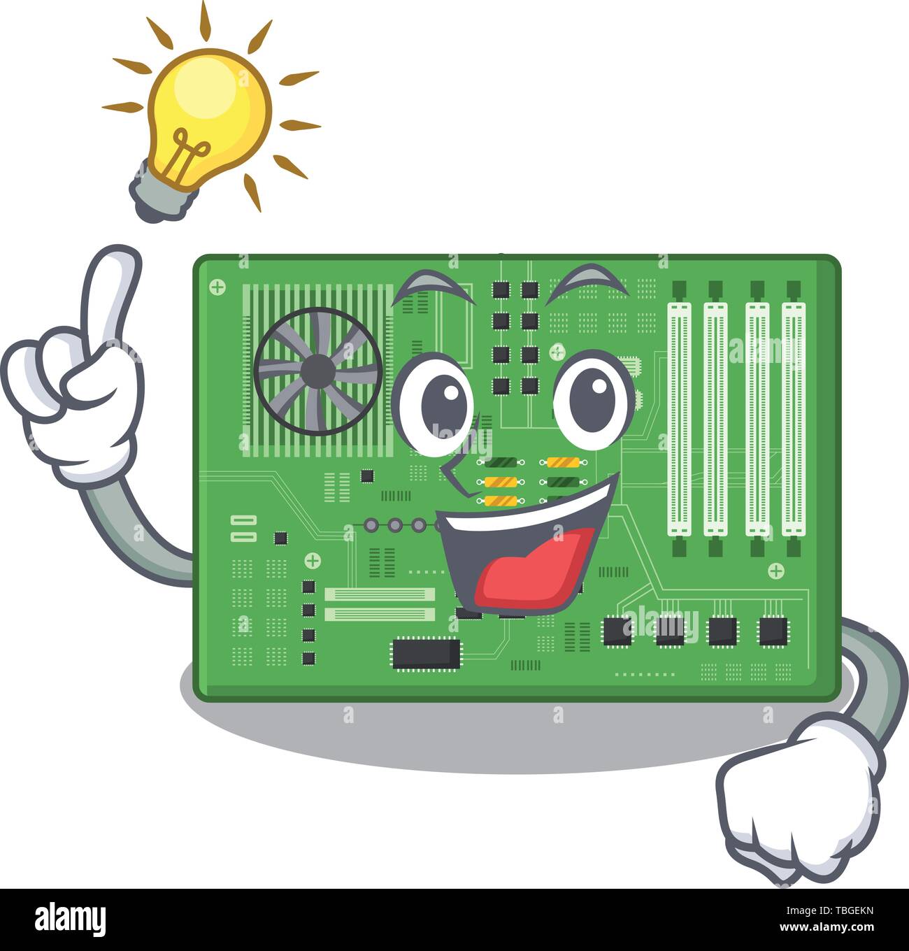 Have an idea toy motherboard the in a mascot bag Stock Vector Image ...