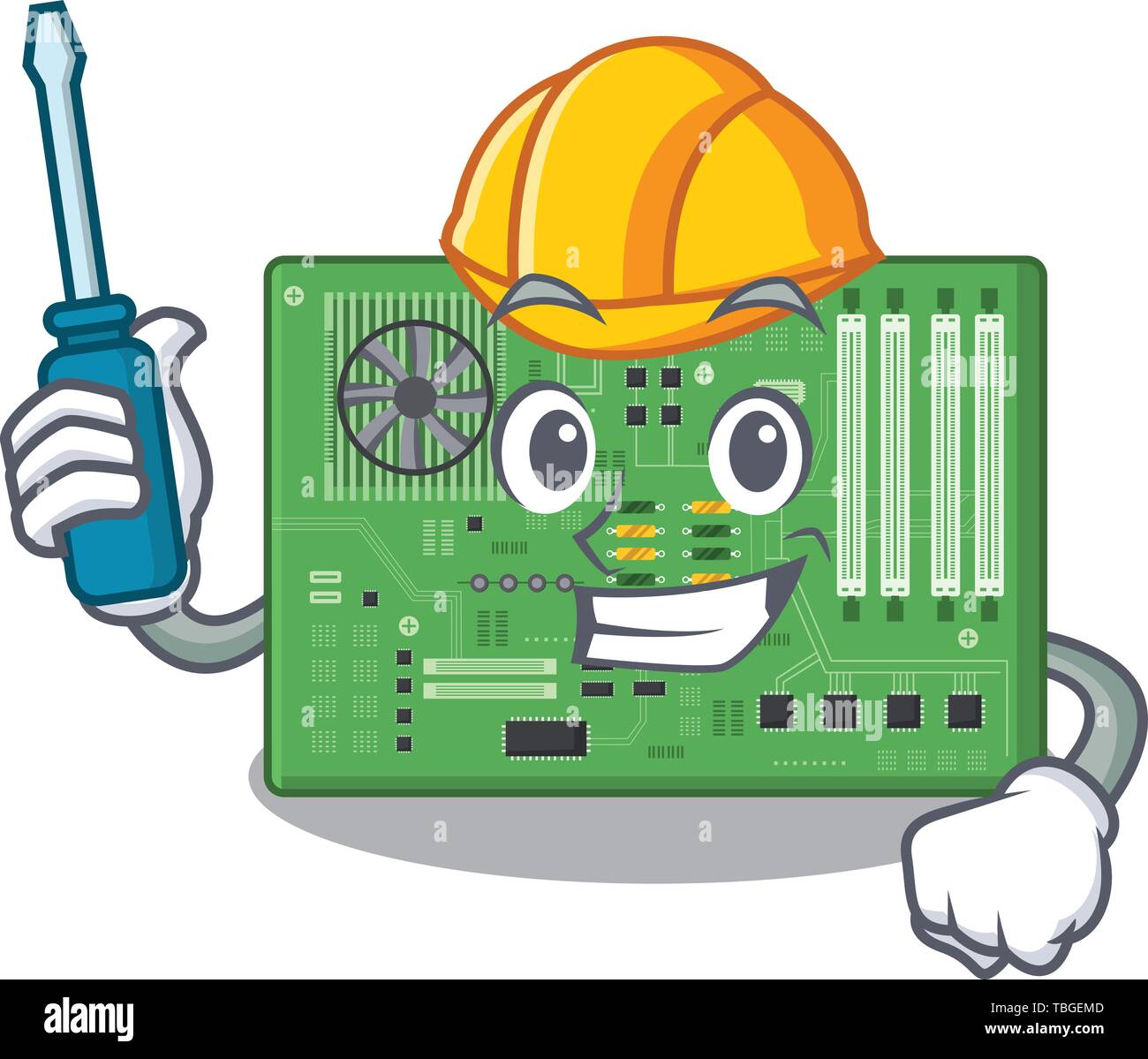 Automotive toy motherboard the in a mascot bag Stock Vector Image & Art ...