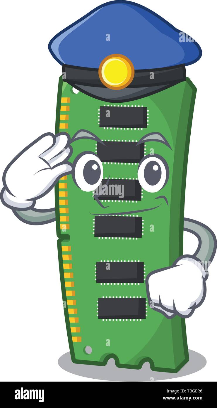 Police RAM memory card isolated in cartoon Stock Vector Image & Art - Alamy