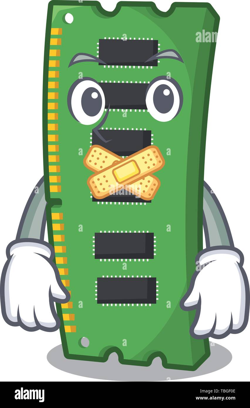 Silent RAM memory card above cartoon table Stock Vector Image & Art - Alamy