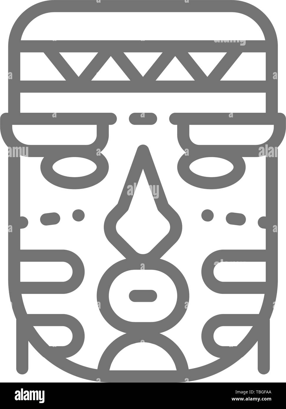 Culture tribe ethnic mask Black and White Stock Photos & Images - Alamy