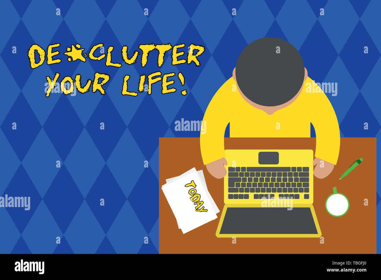 Handwriting text writing De Clutter Your Life. Conceptual photo remove ...