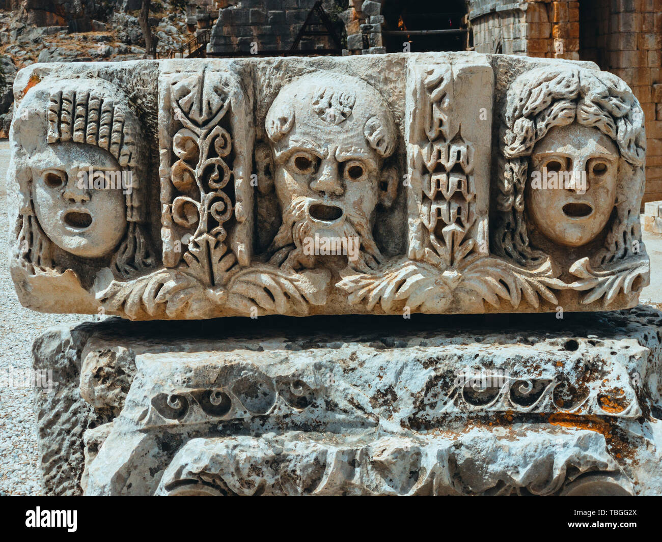 Lycian tombs of Mira Fragments of Sculptural compositions in the ...