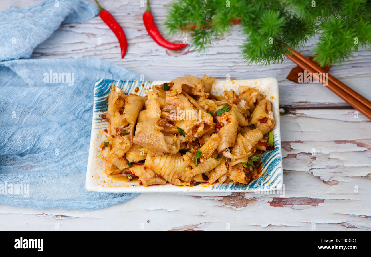 Sichuan cuisine, boneless phoenix claws Stock Photo - Alamy