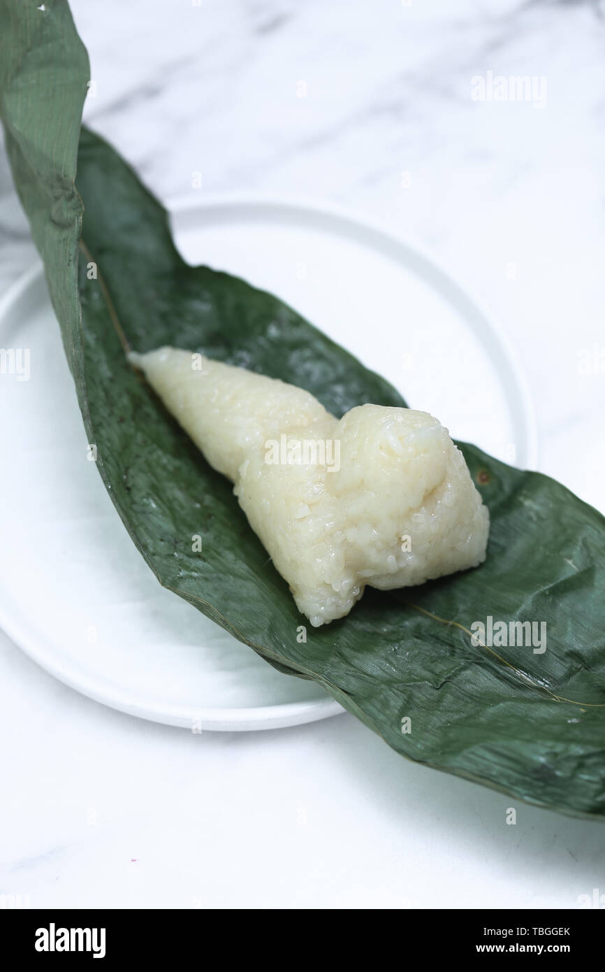 Handmade white rice dumplings with brown sugar sugar water Stock Photo ...