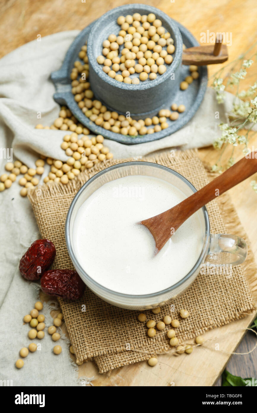 Soybean milk hi-res stock photography and images - Alamy
