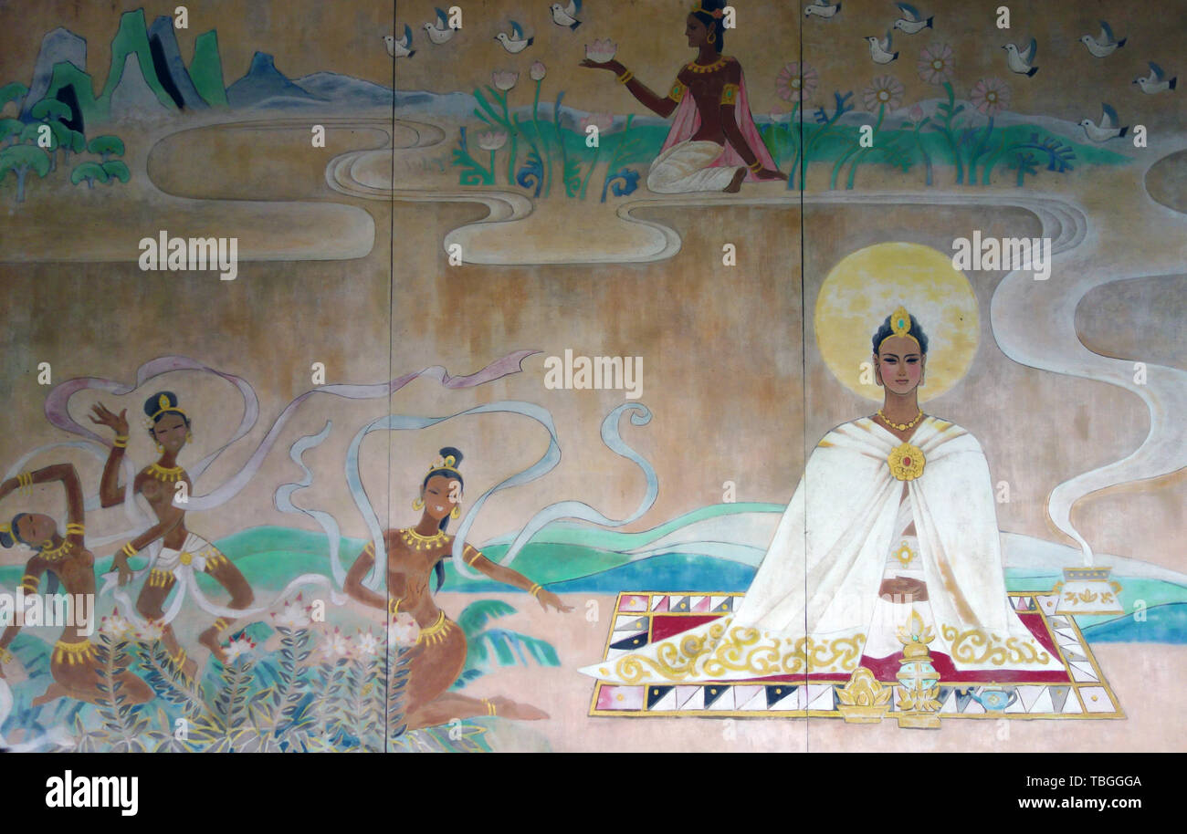 Sakyamuni mural hi-res stock photography and images - Alamy