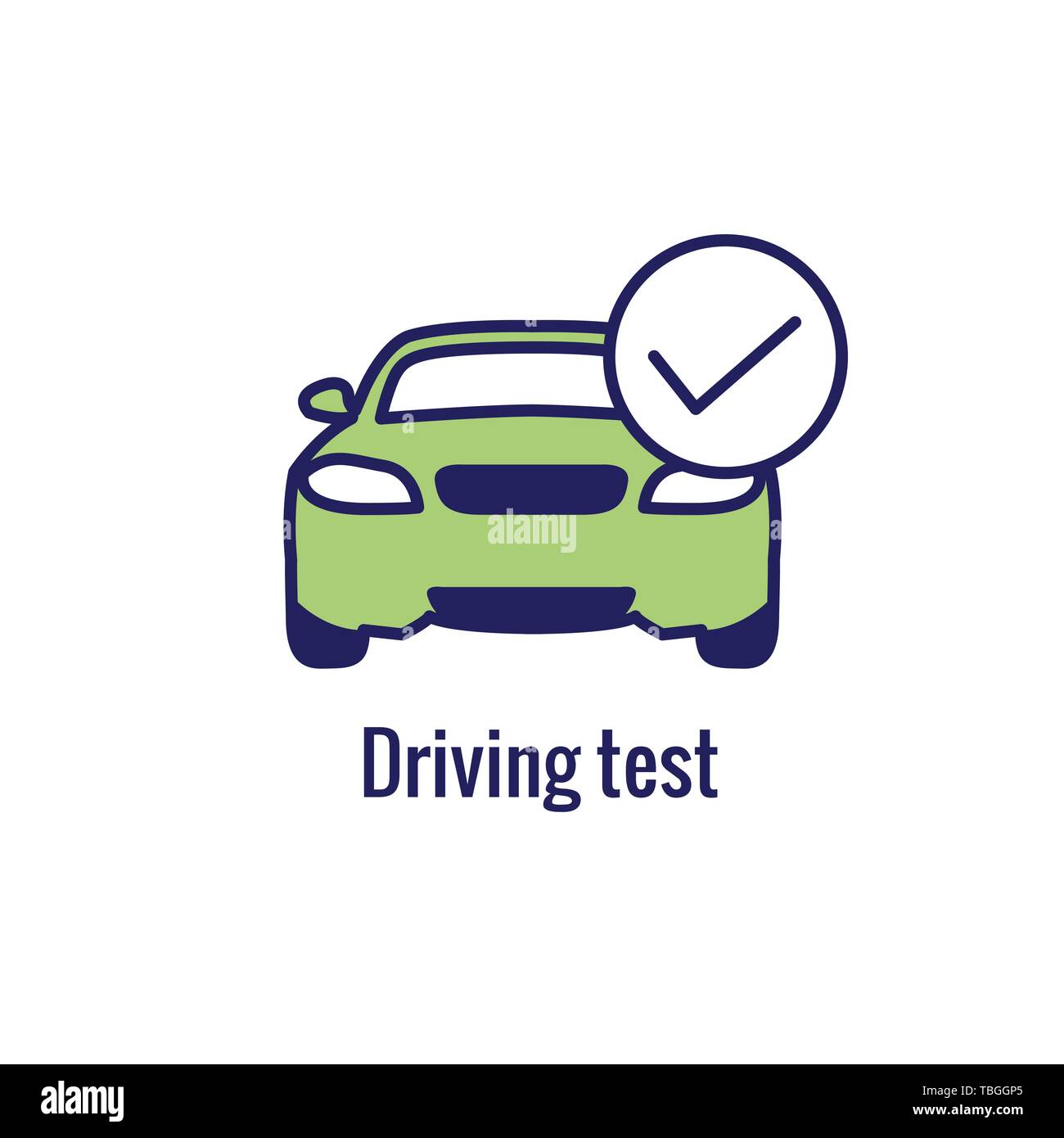 Drivers Test & License Icon Set and Web Header Banner Stock Vector ...