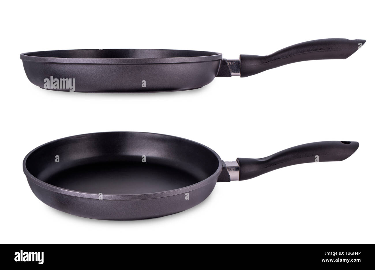 Frying pan isolated over white background Stock Photo - Alamy