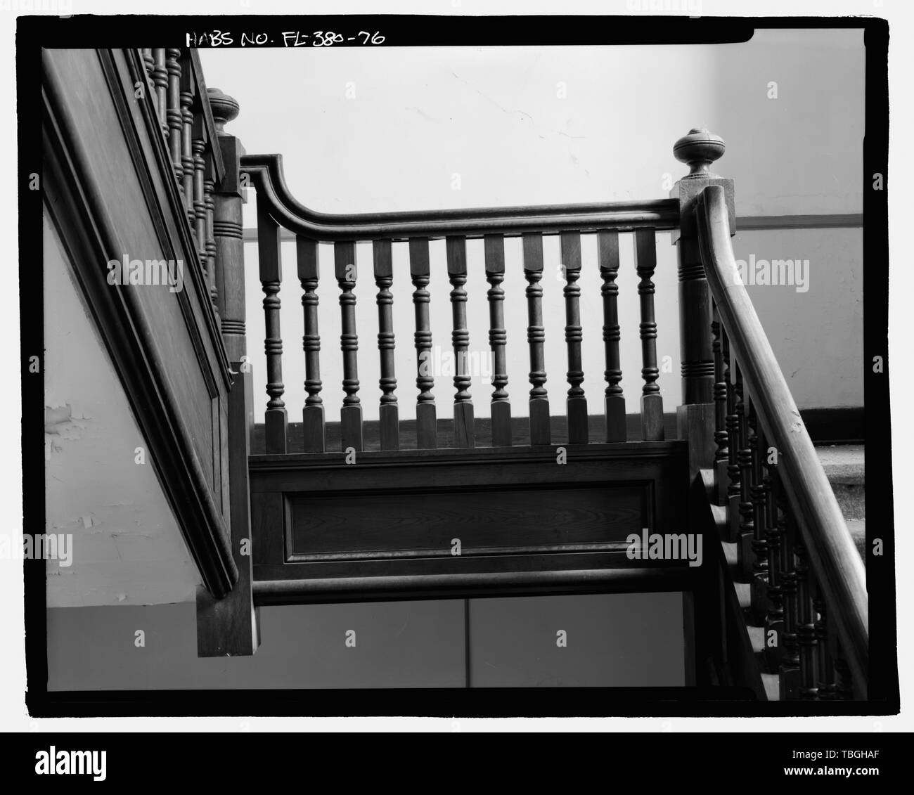 Hotel staircase detail Black and White Stock Photos & Images - Alamy