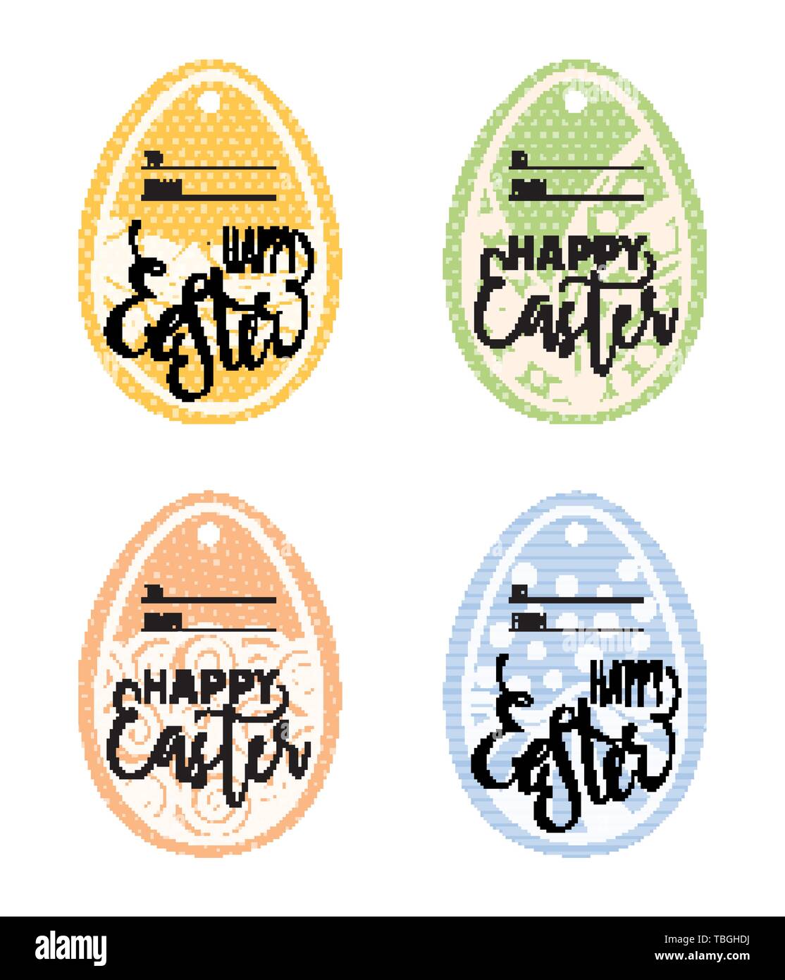 Set of vintage Easter gift tags Stock Vector Image & Art - Alamy