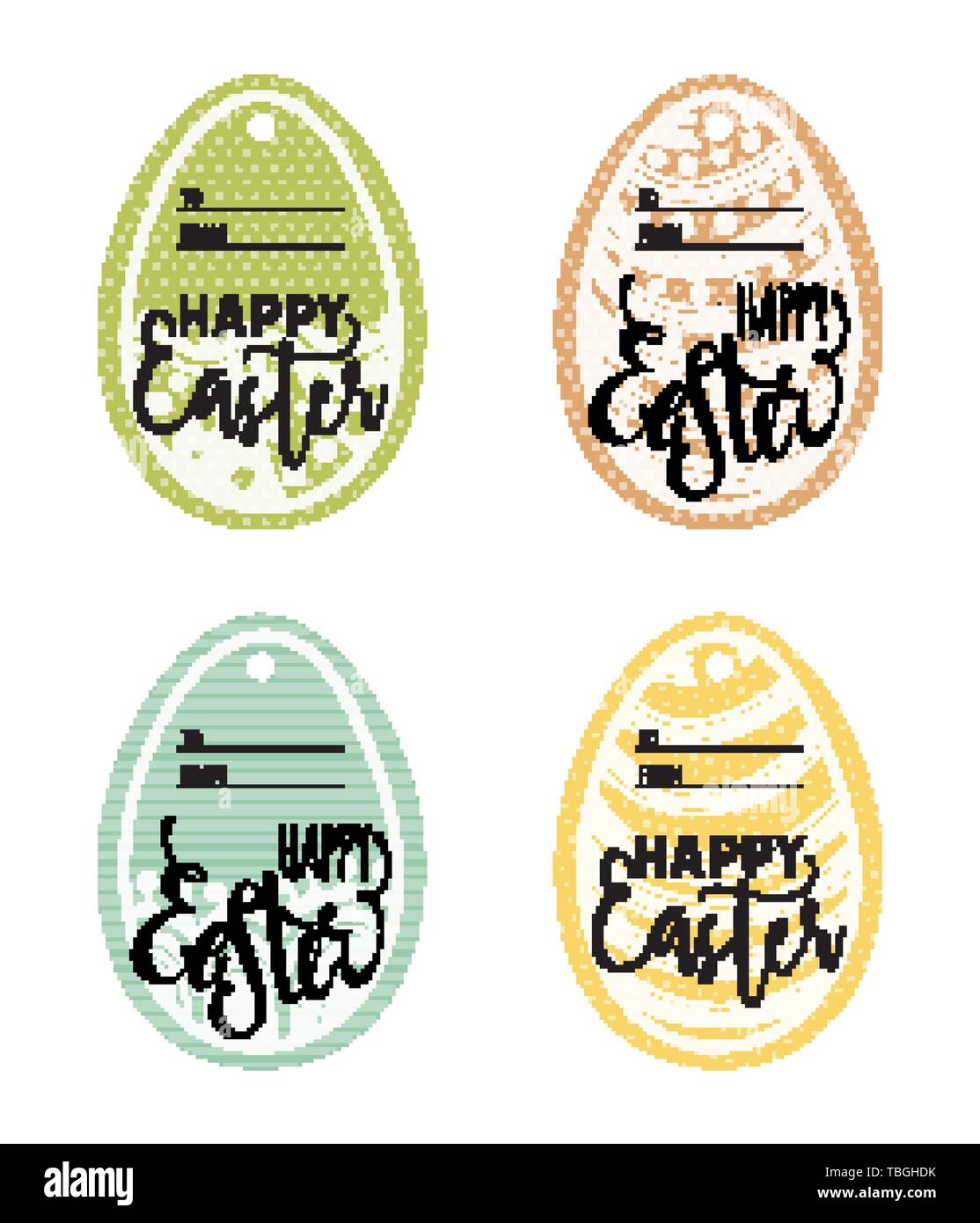 Set of vintage Easter gift tags Stock Vector Image & Art - Alamy