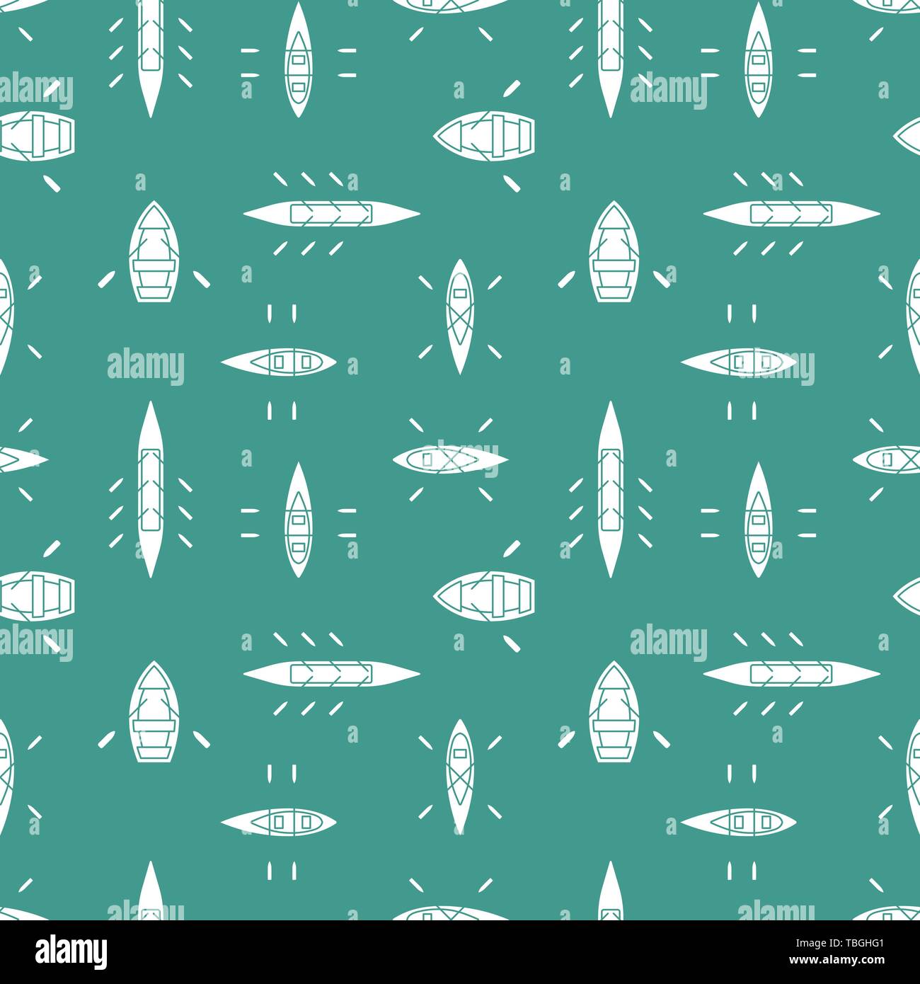 Boats silhouettes seamless pattern Stock Vector Image & Art - Alamy