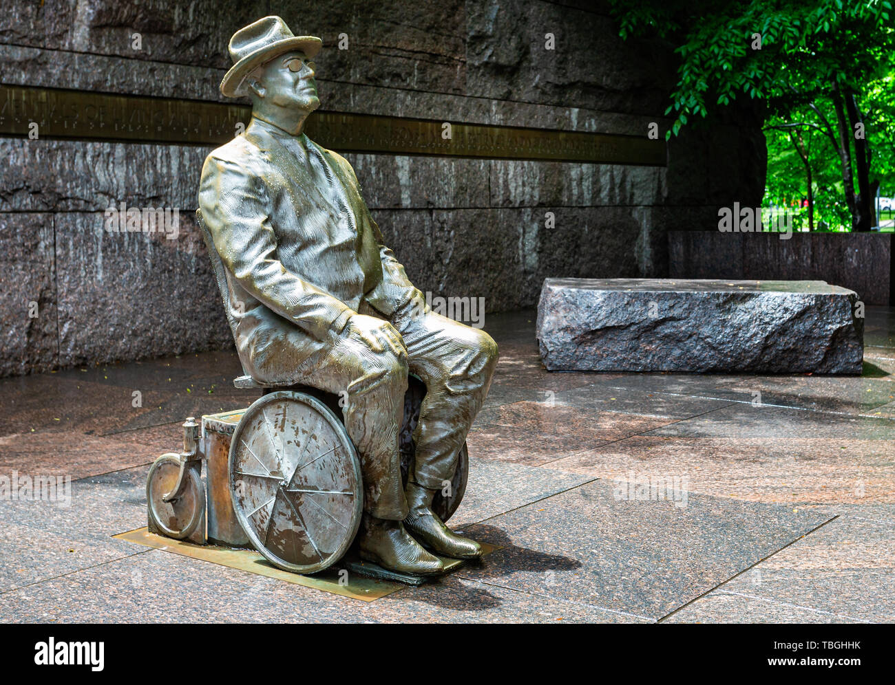 Franklin roosevelt statue in wheelchair hi-res stock photography and ...