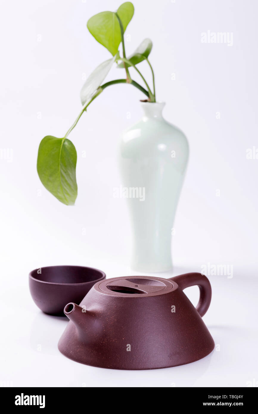 purple sand tea set Stock Photo - Alamy