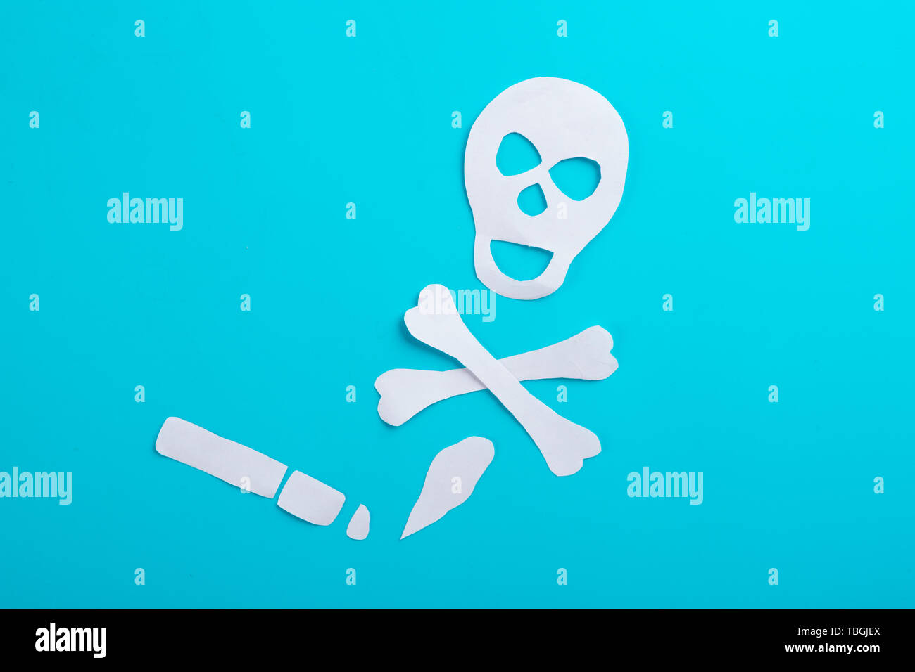 to smoke is bad for your health. cartoon Stock Photo - Alamy