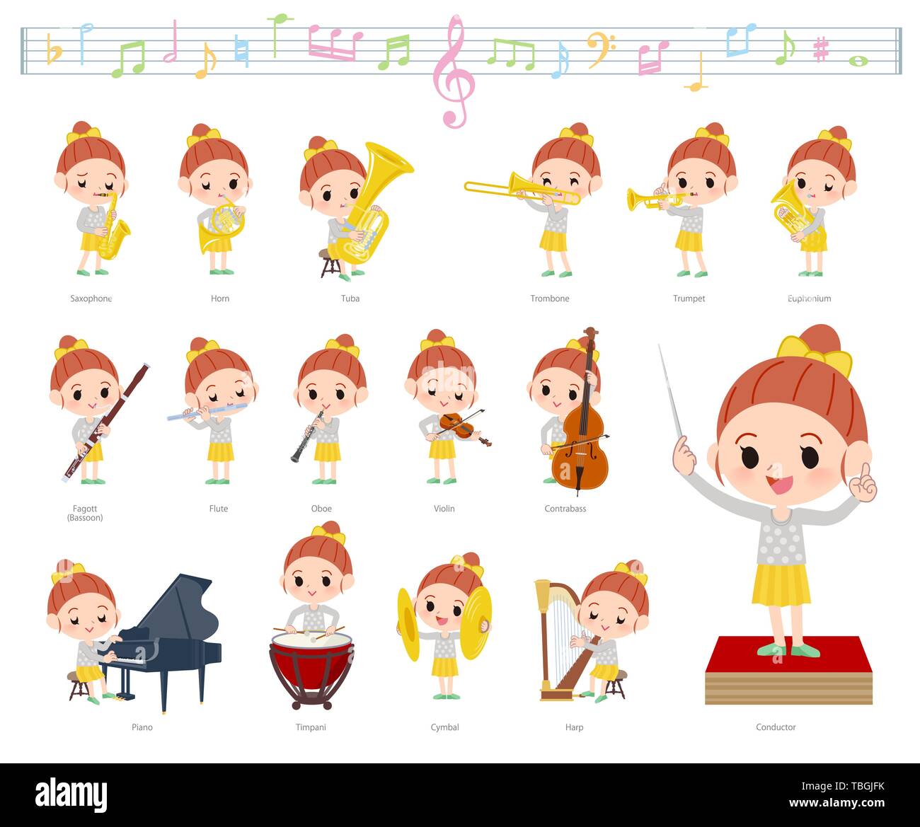 Classical music primary school Stock Vector Images - Alamy