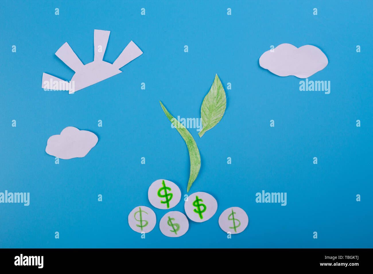 cartoon image of money tree. dollar Stock Photo - Alamy
