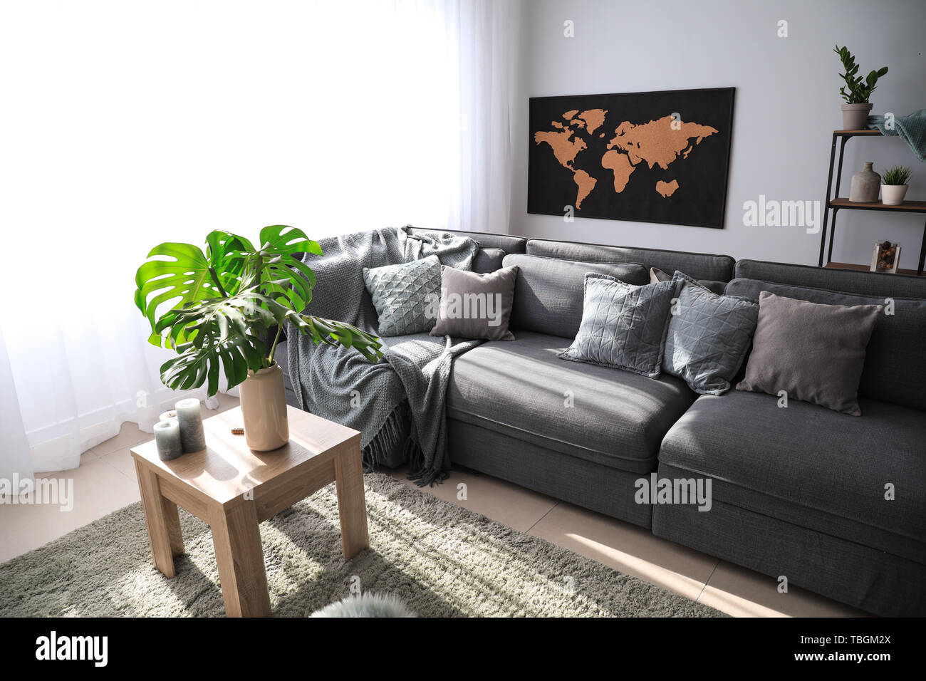 Interior of modern comfortable room Stock Photo - Alamy