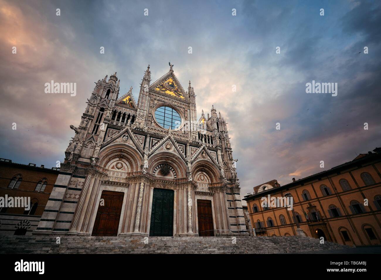 Siena cathedral closeup famous hi-res stock photography and images - Alamy
