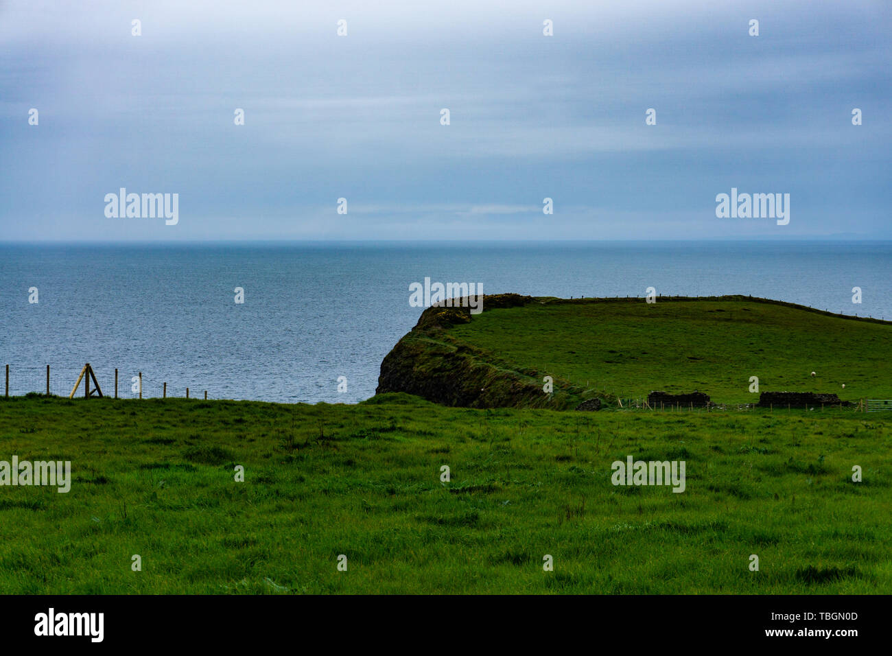 panorama of ocean cliffs in northern ireland Stock Photo - Alamy