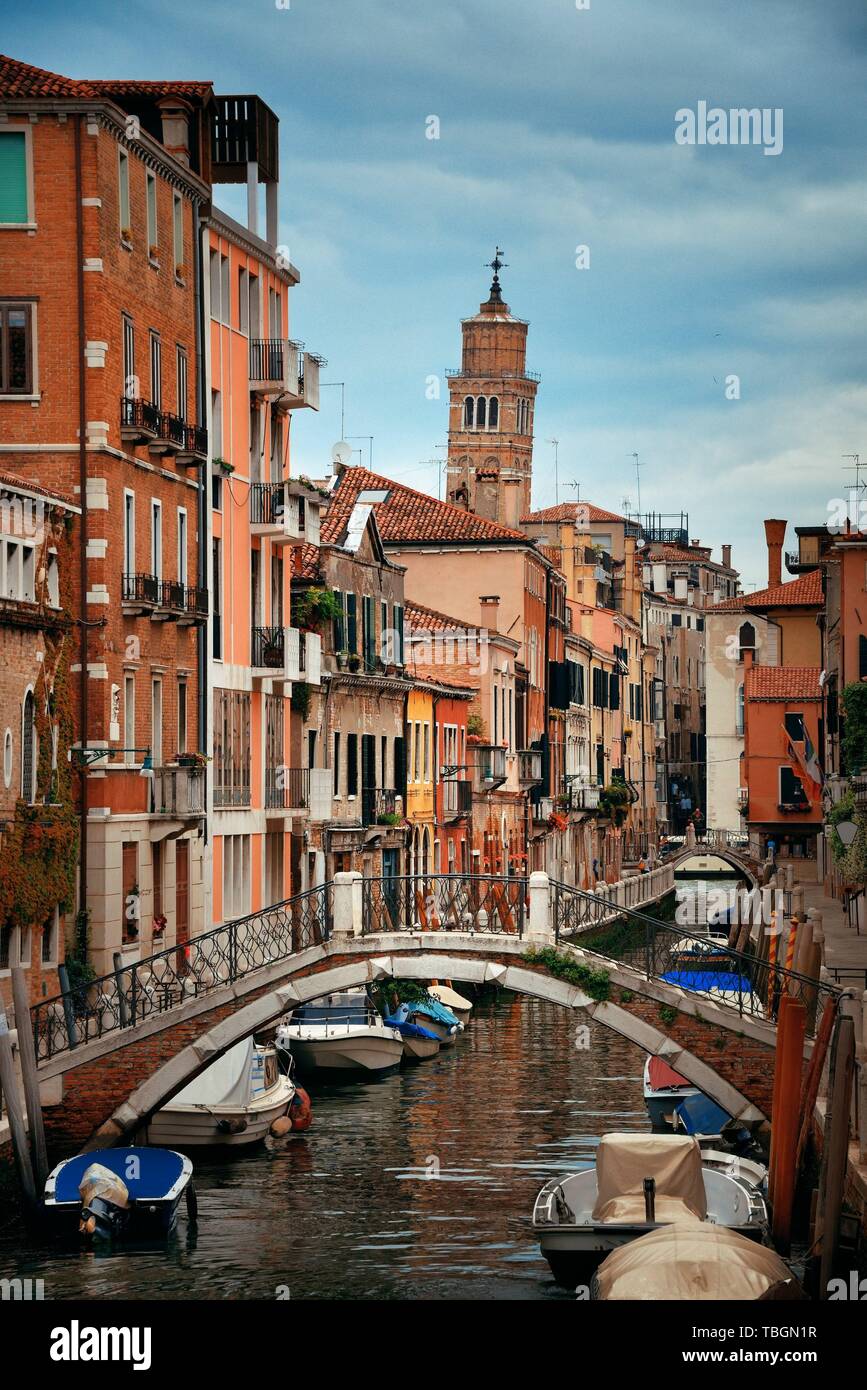 Venice canal view tower hi-res stock photography and images - Alamy