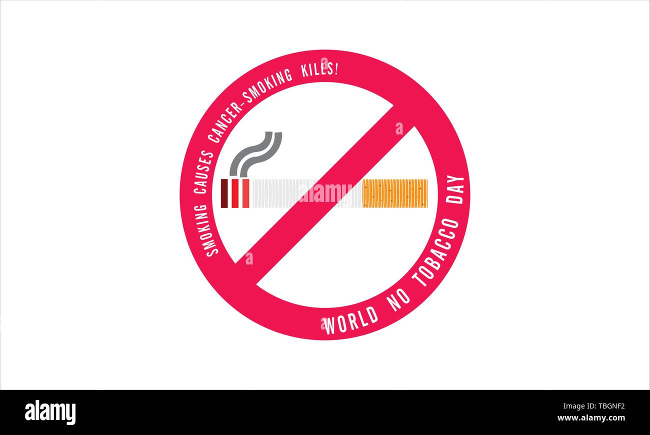 Anti smoking awareness vector Cut Out Stock Images & Pictures - Alamy