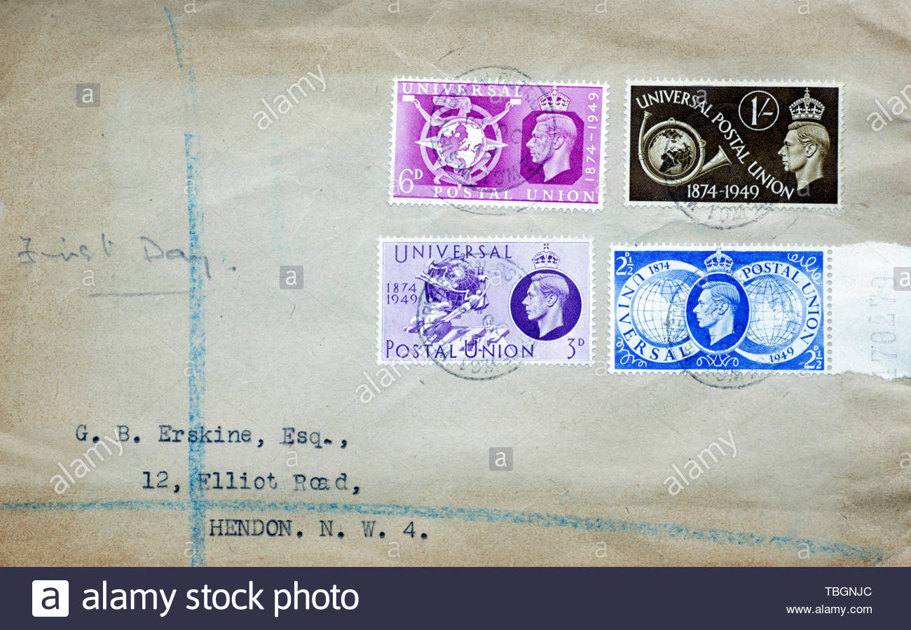 1940s uk stamp hi-res stock photography and images - Alamy
