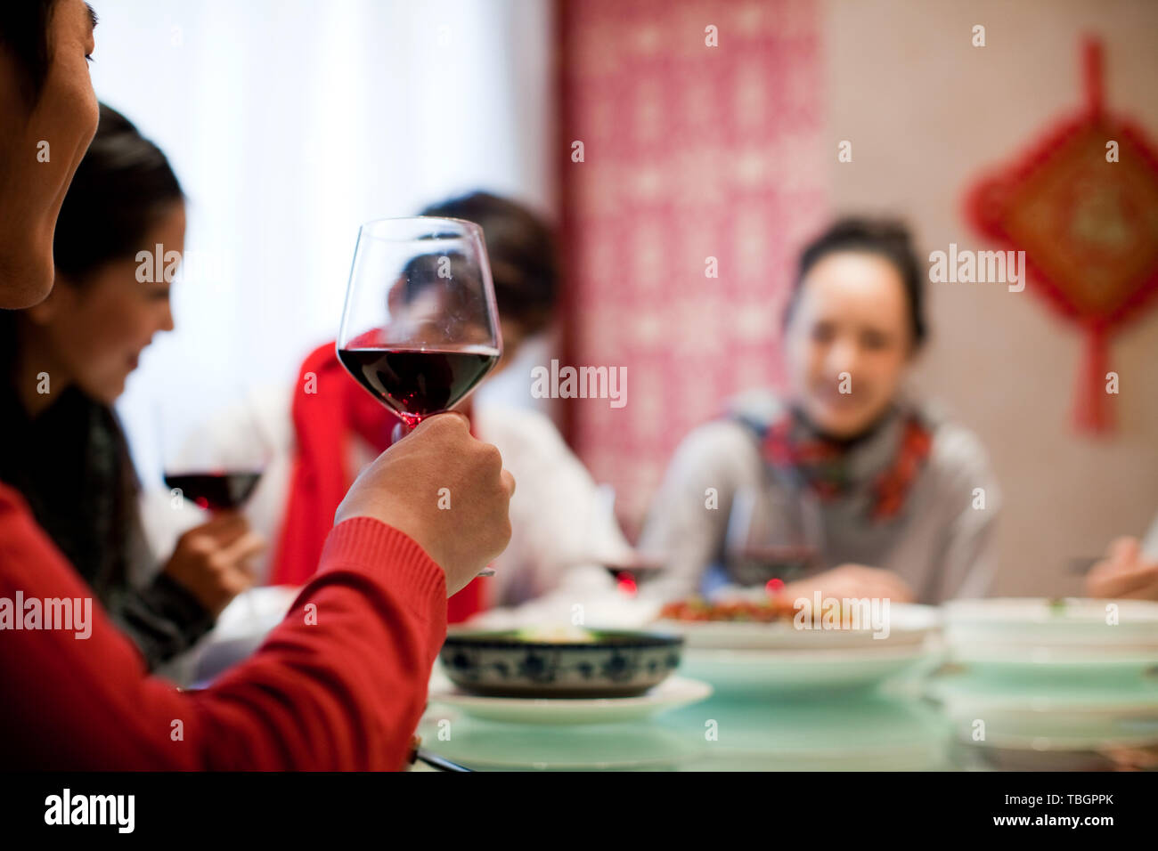 Dinner at the restaurant Stock Photo - Alamy