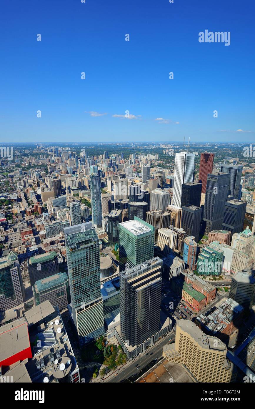 Toronto urban architecture aerial view Stock Photo - Alamy