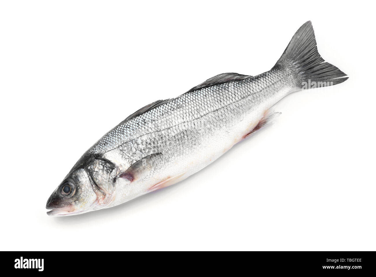 Fresh fish on white background Stock Photo - Alamy
