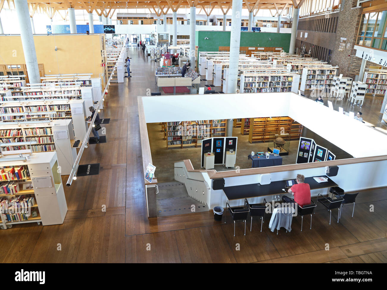 Linköpings stadsbibliotek/Linköping library Stock Photo - Alamy