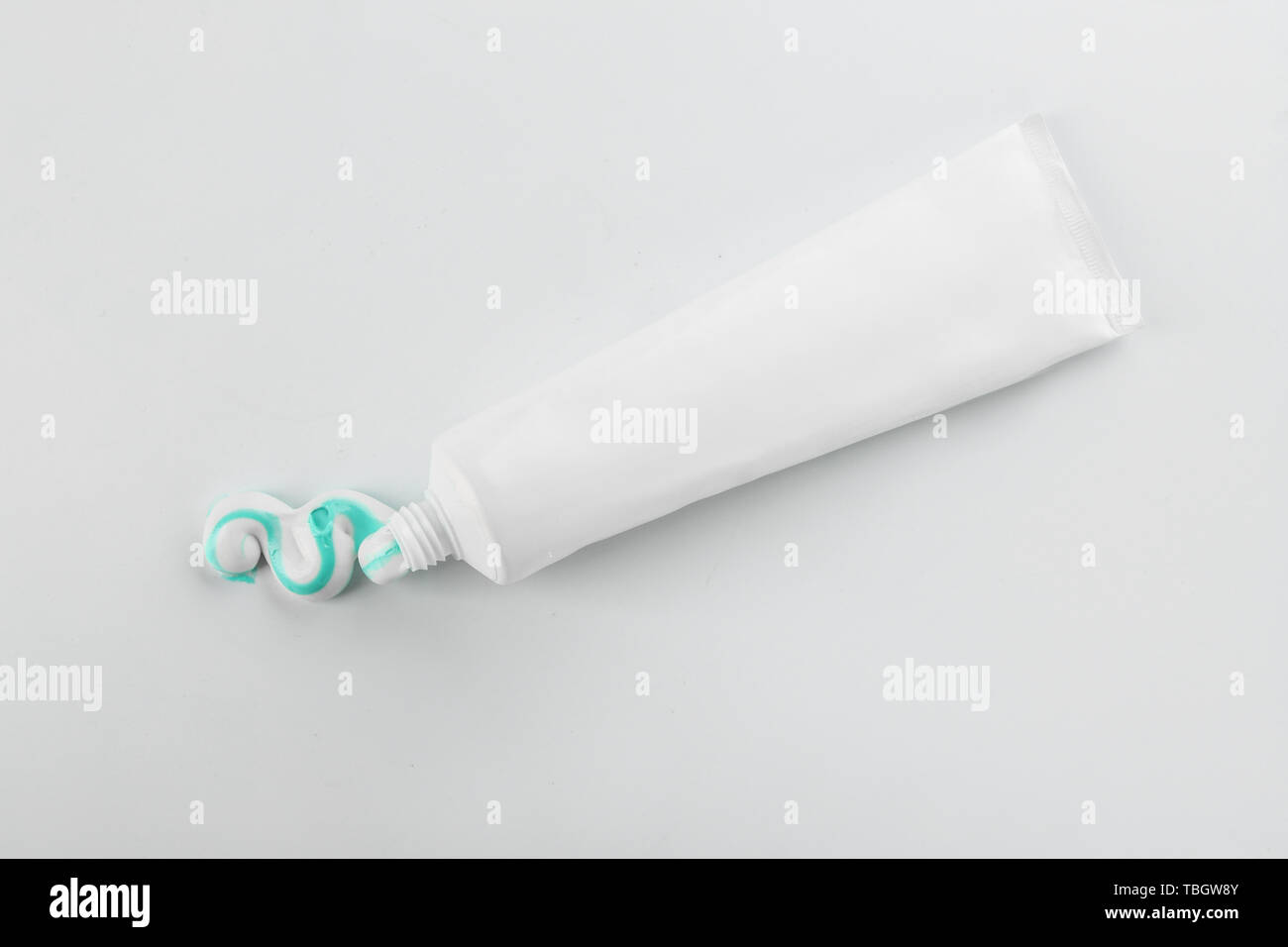 Toothpaste on white background Stock Photo - Alamy