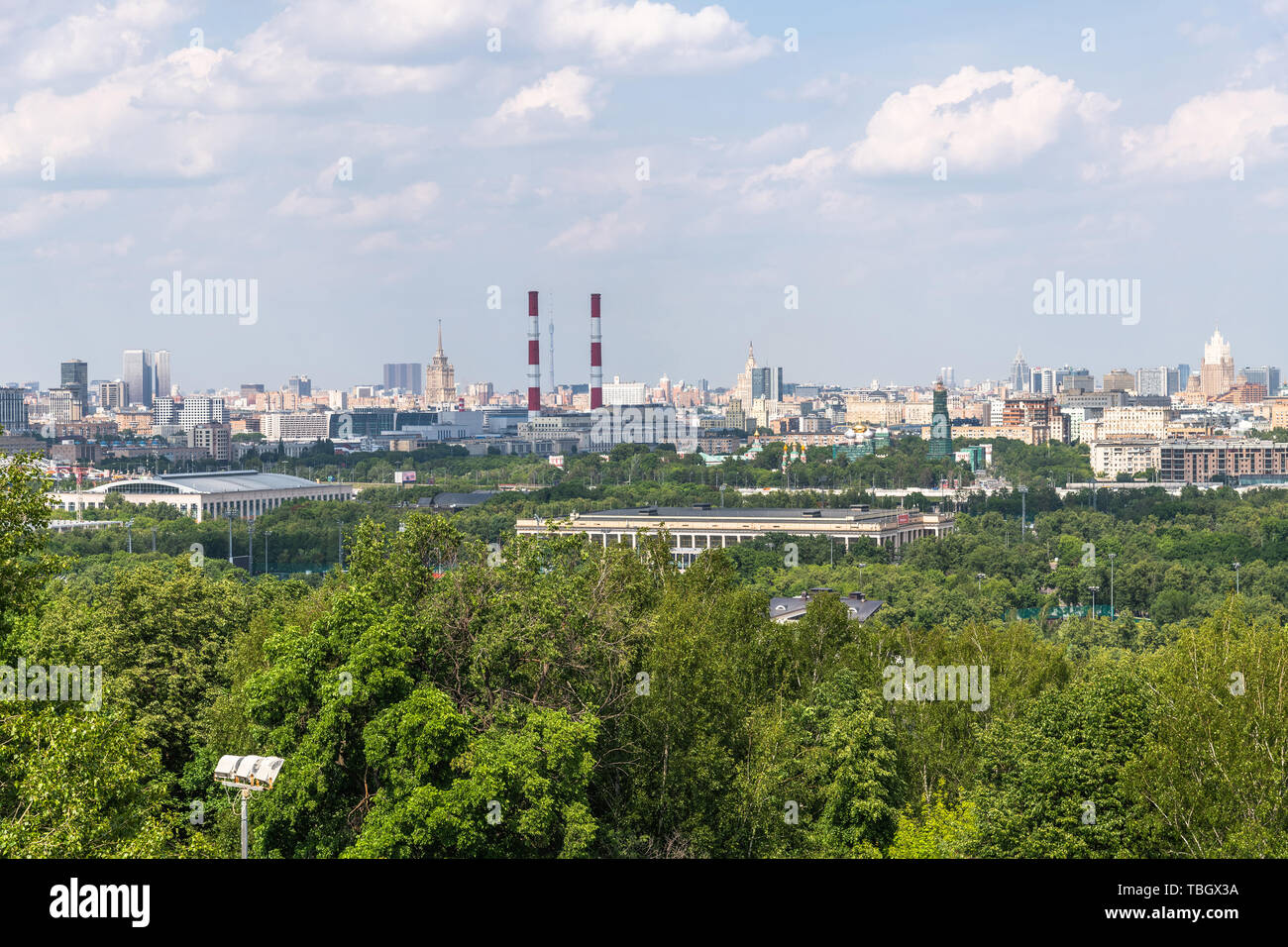 Sparrow hills, moscow cityscape hi-res stock photography and images - Alamy