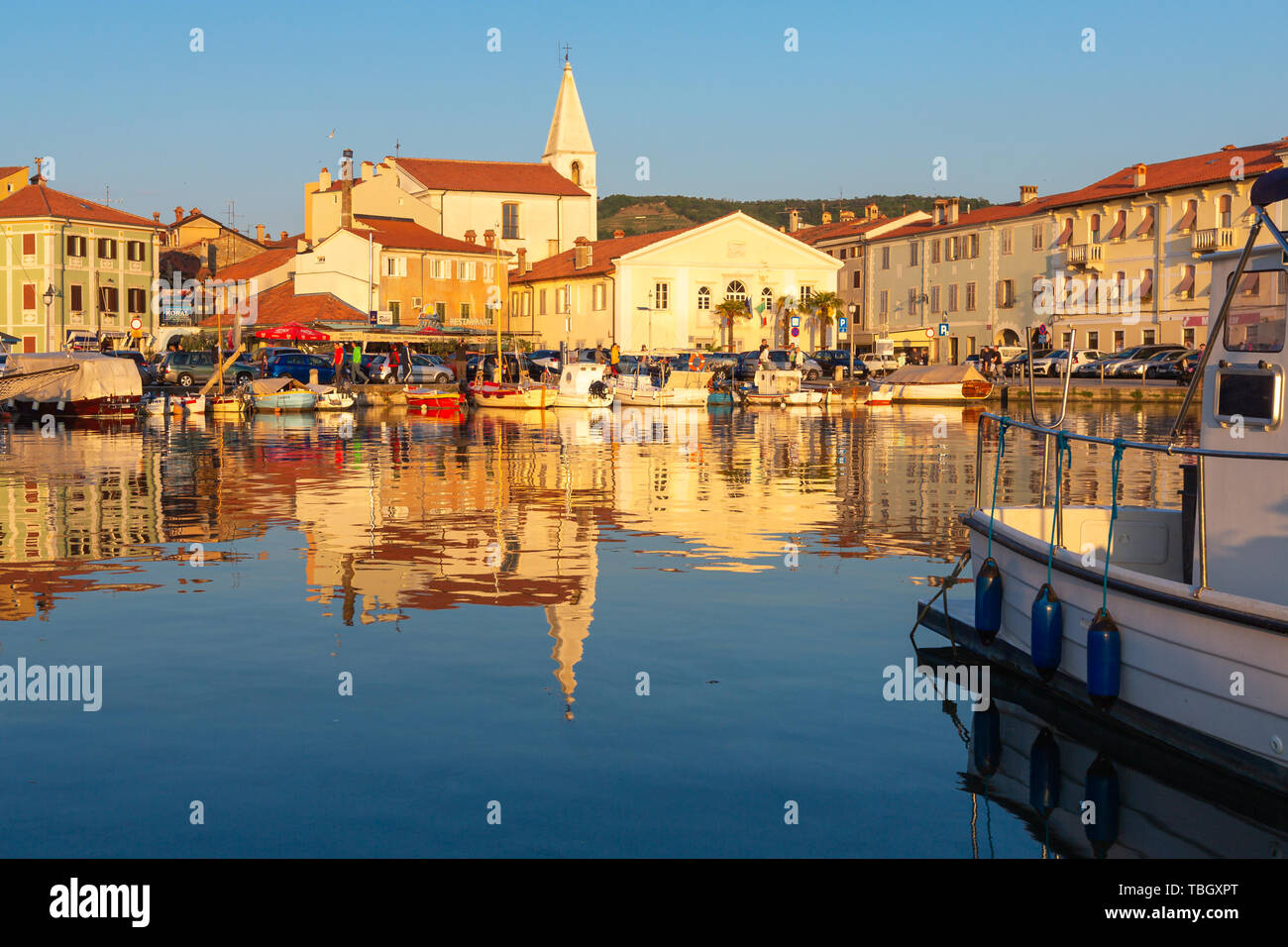 The town of isola on adriatic sea hi-res stock photography and images ...