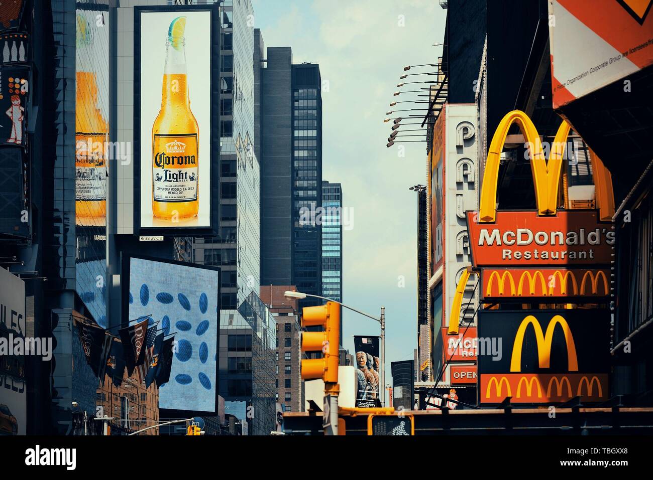 NEW YORK CITY - SEP 5: Times Square street view on September 5, 2014 in ...