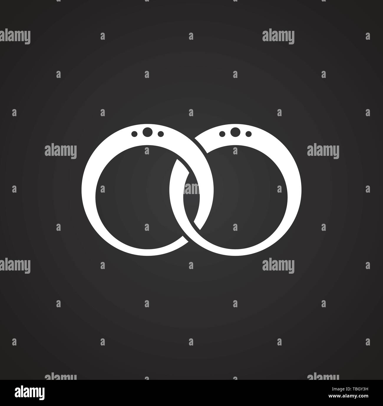 Wedding ring icon on background for graphic and web design. Simple ...