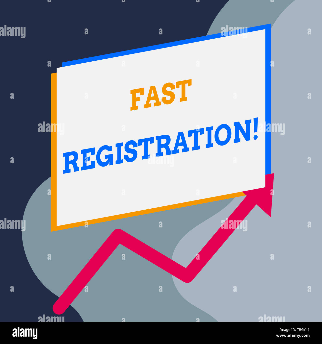 Handwriting text writing Fast Registration. Conceptual photo Quick ...