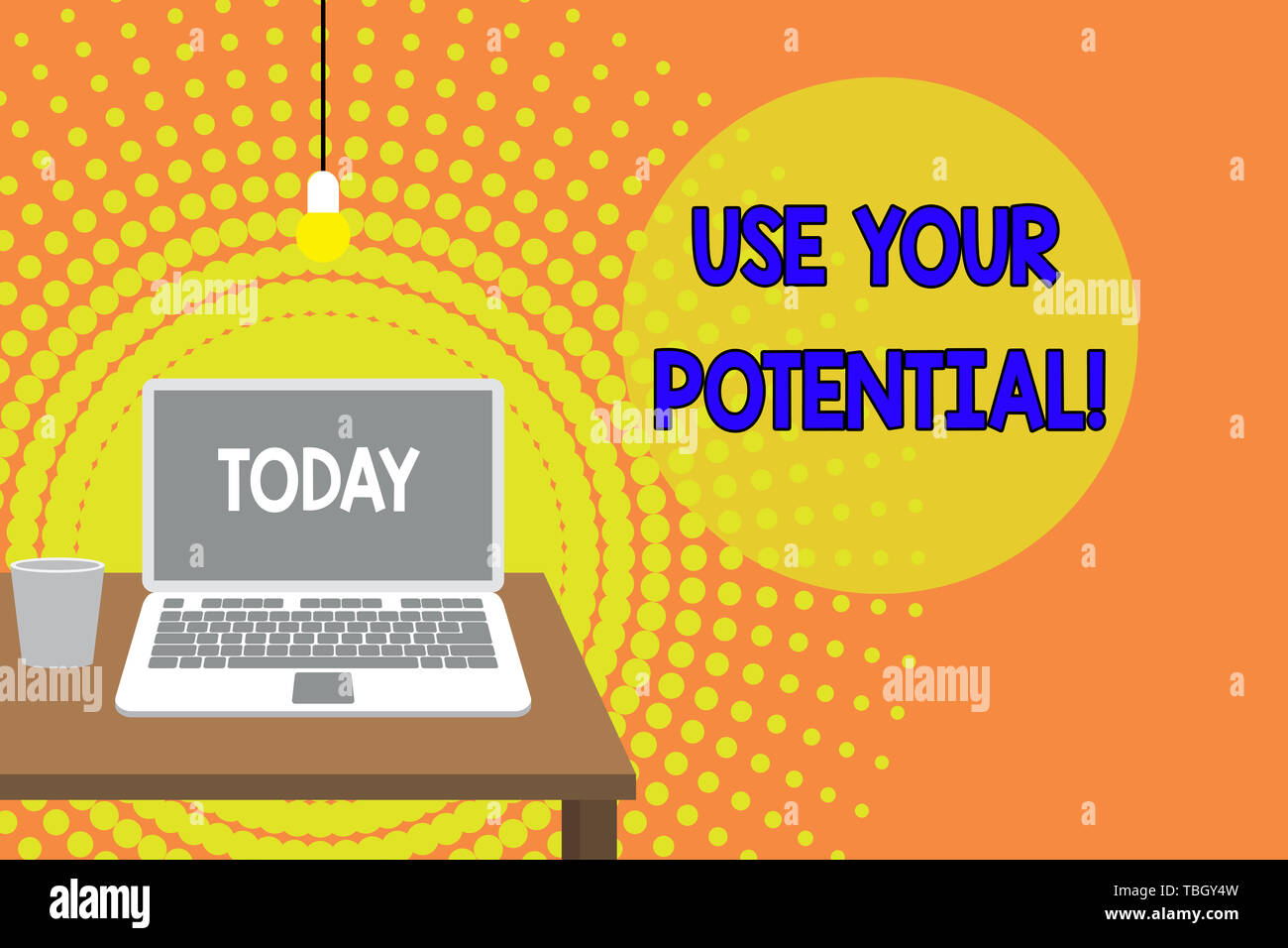 Handwriting text writing Use Your Potential. Conceptual photo achieve ...