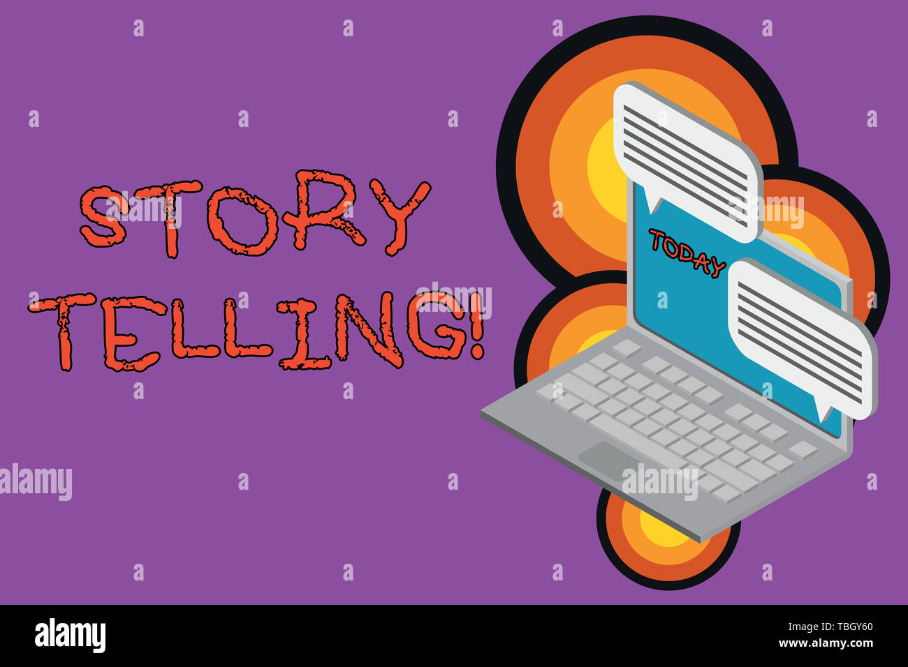 Text sign showing Storytelling. Business photo text activity writing ...