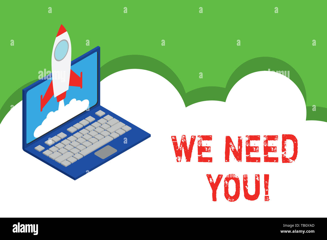 Text sign showing We Need You. Business photo showcasing asking someone ...
