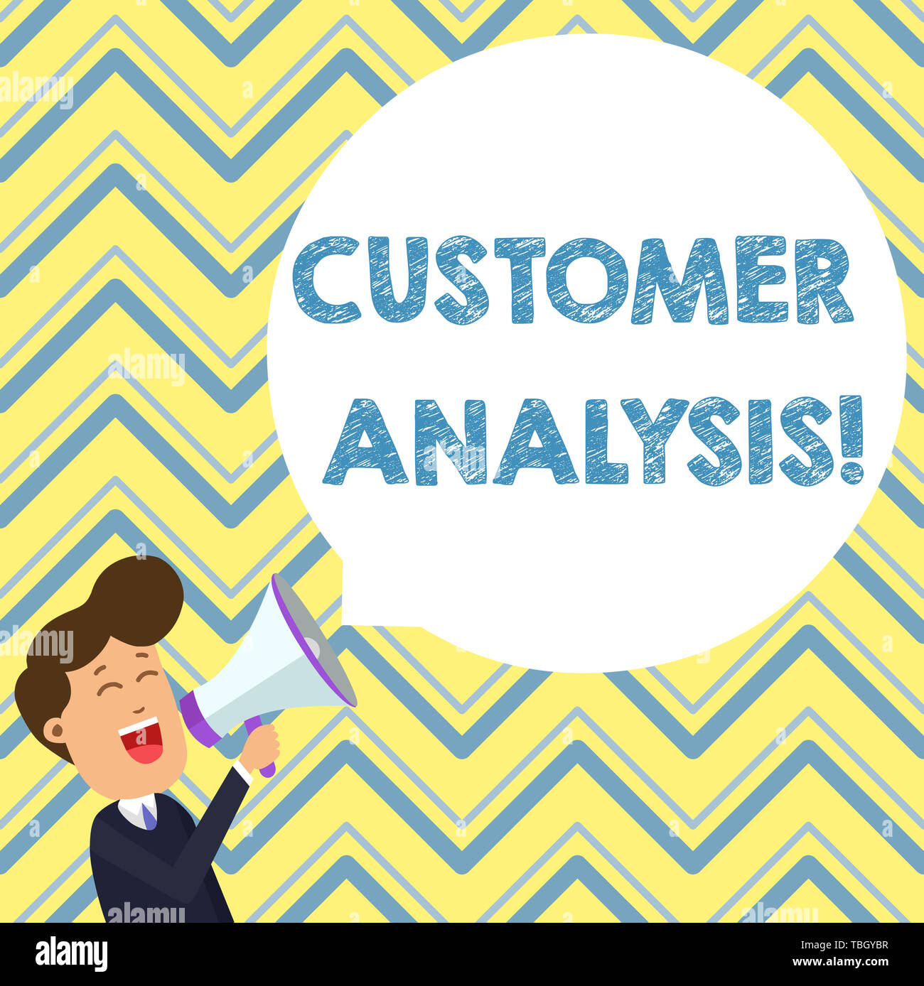 Conceptual Hand Writing Showing Customer Analysis Concept Meaning Systematic Examination Of A