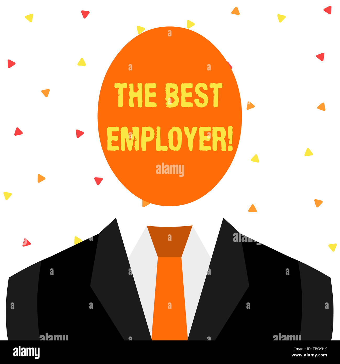 Writing note showing The Best Employer. Business concept for created ...