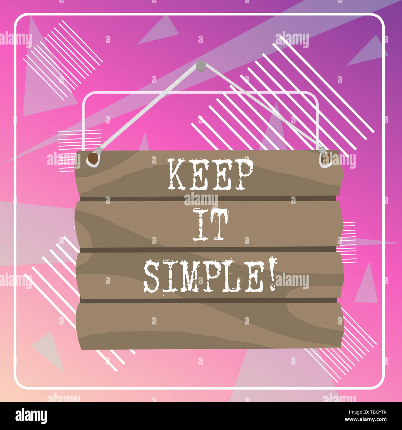 Word writing text Keep It Simple. Business photo showcasing ask ...