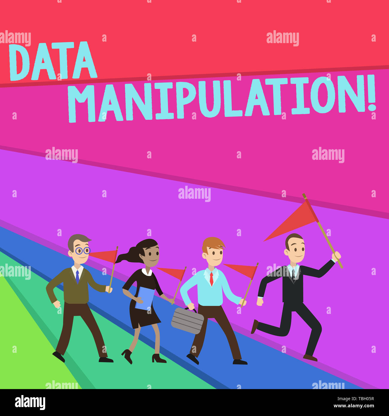 Text sign showing Data Manipulation. Business photo text the process of ...