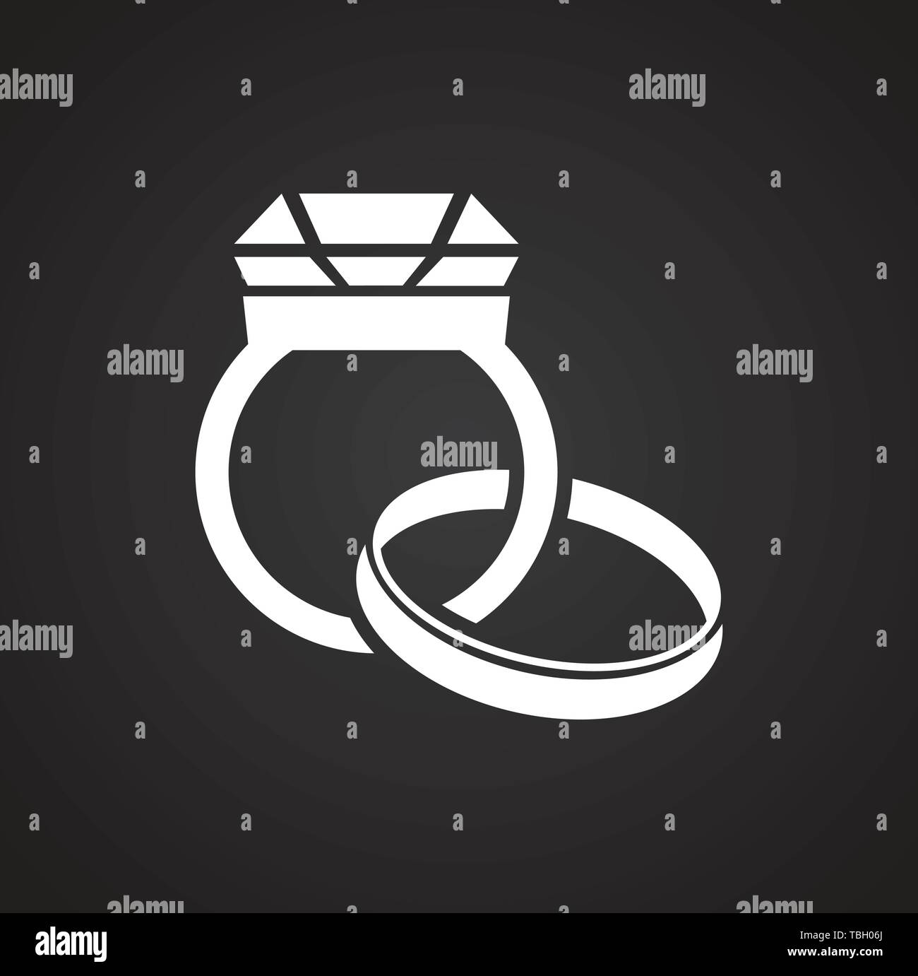 Wedding ring icon on background for graphic and web design. Simple ...