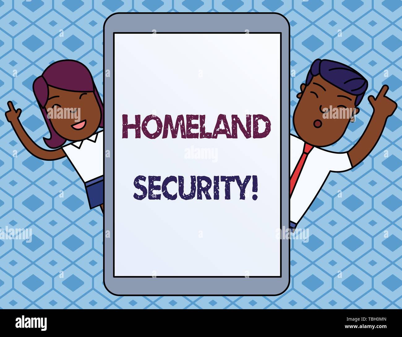 Text sign showing Homeland Security. Business photo showcasing federal ...