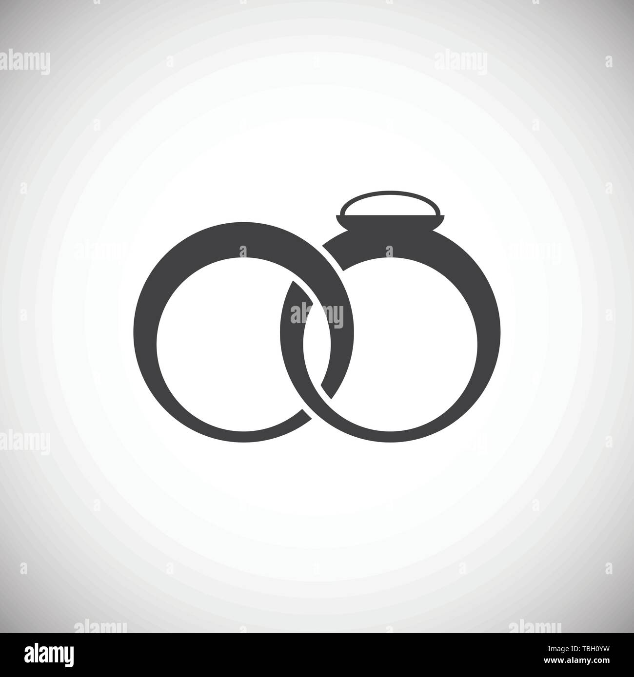 Wedding ring icon on background for graphic and web design. Simple ...