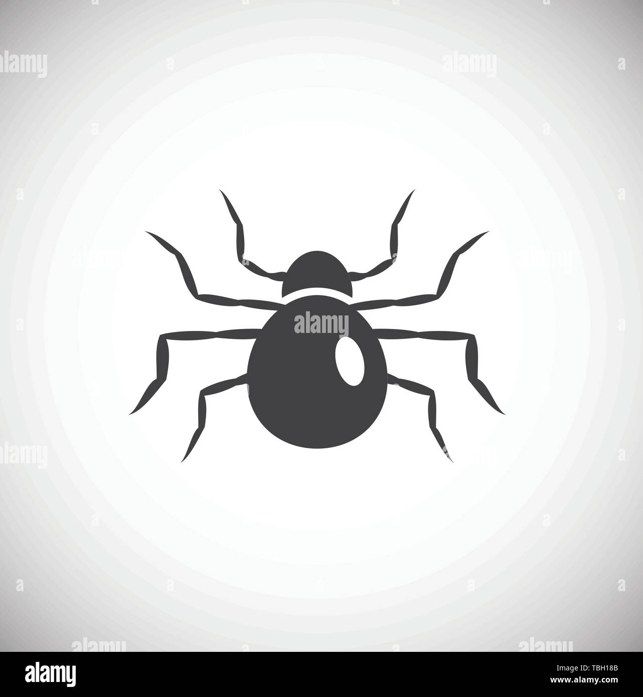 Spider related icon on background for graphic and web design. Simple ...