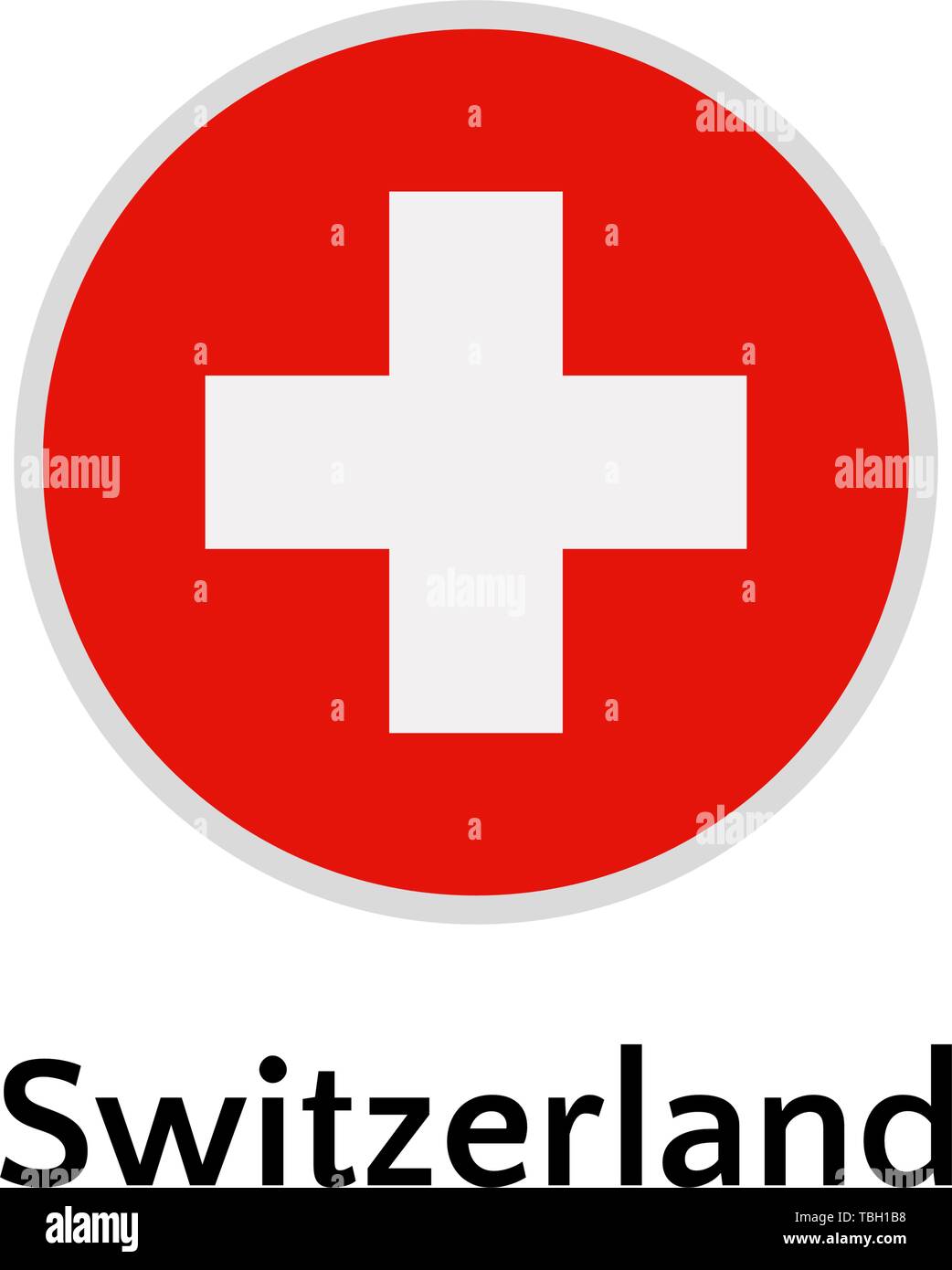 Switzerland flag round flat icon, european country vector illustration Stock Vector Image & Art ...